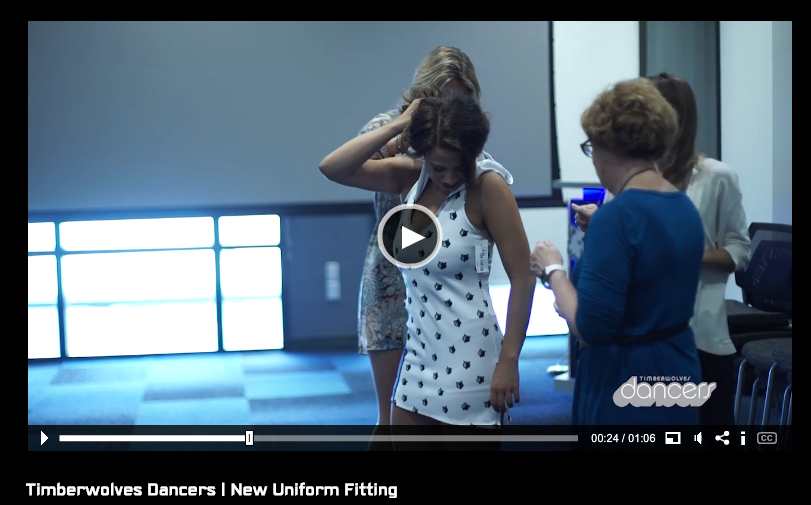 Minnesota Timberwolves Dancers New Uniform