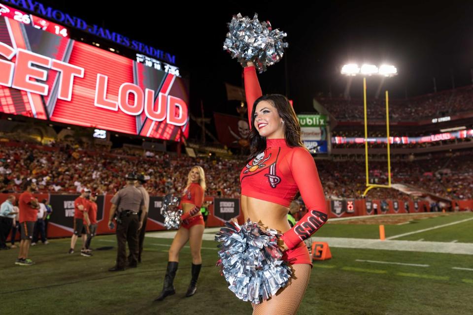 Looks We Love: NFL Cheerleaders' Bold Color Rush Uniforms!